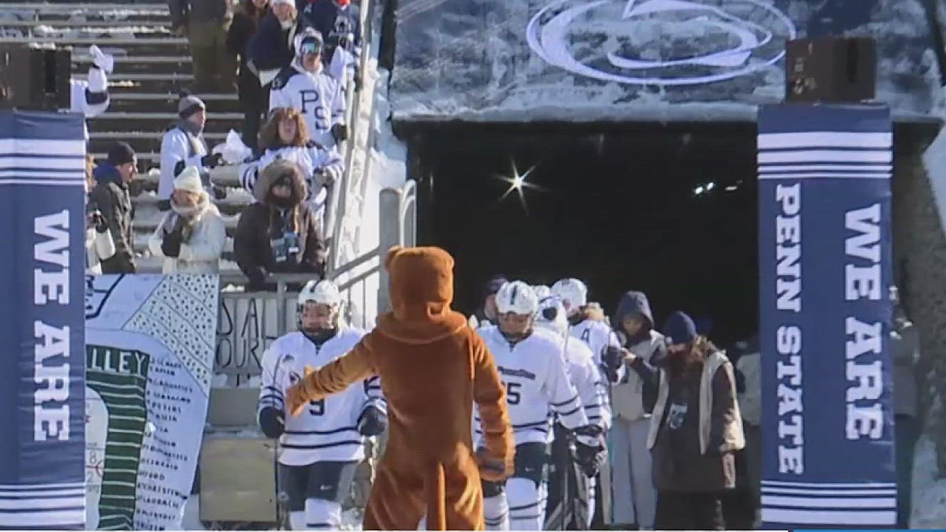 Penn State women's ice hockey makes history with 3-0 win in Beaver ...