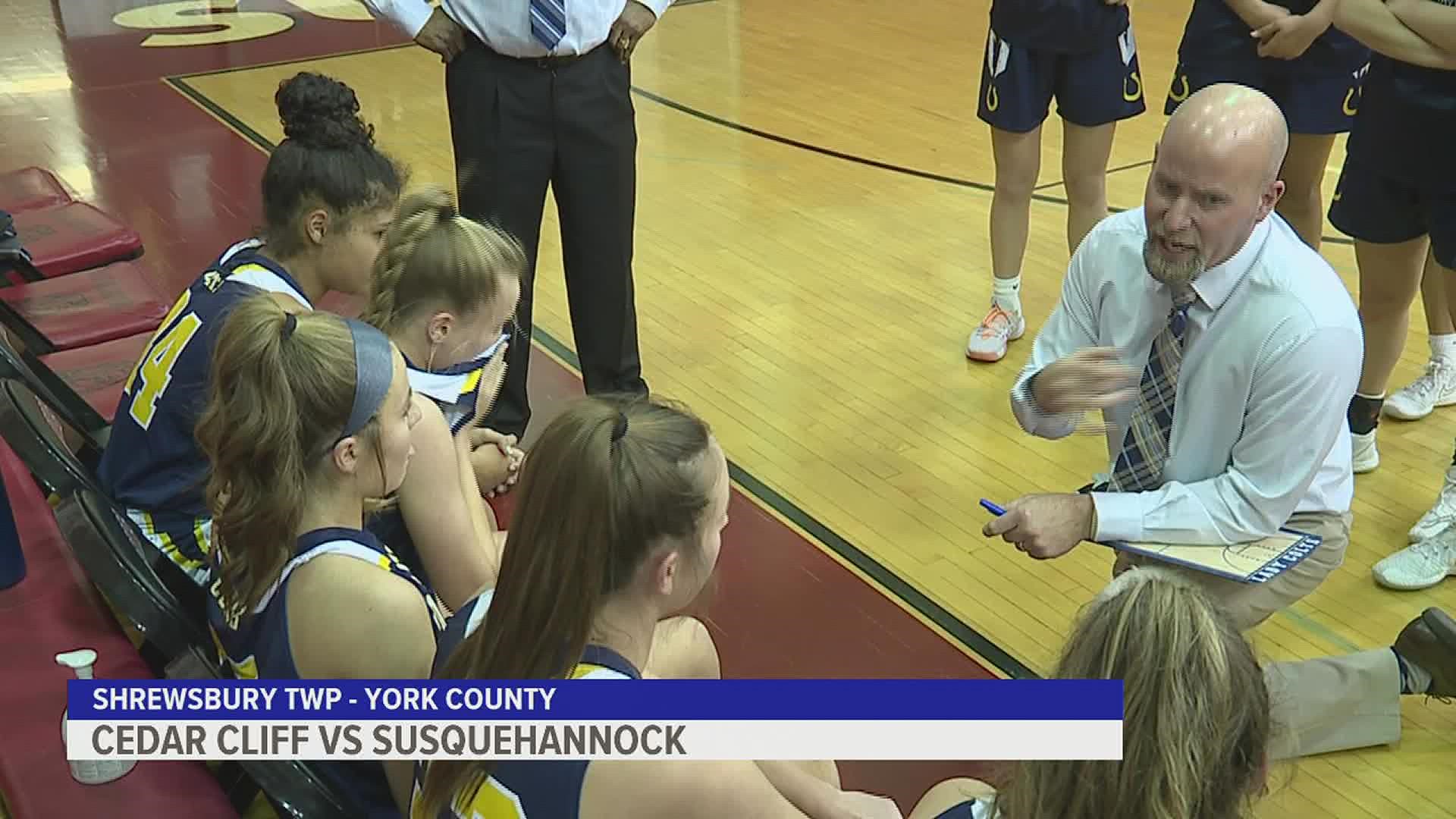 Cedar Cliff girls basketball team improves to 17-0 | fox43.com