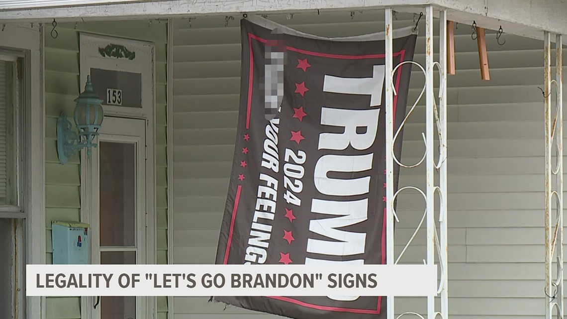 'Let’s Go Brandon' signs test boundaries of obscenity and free speech ...