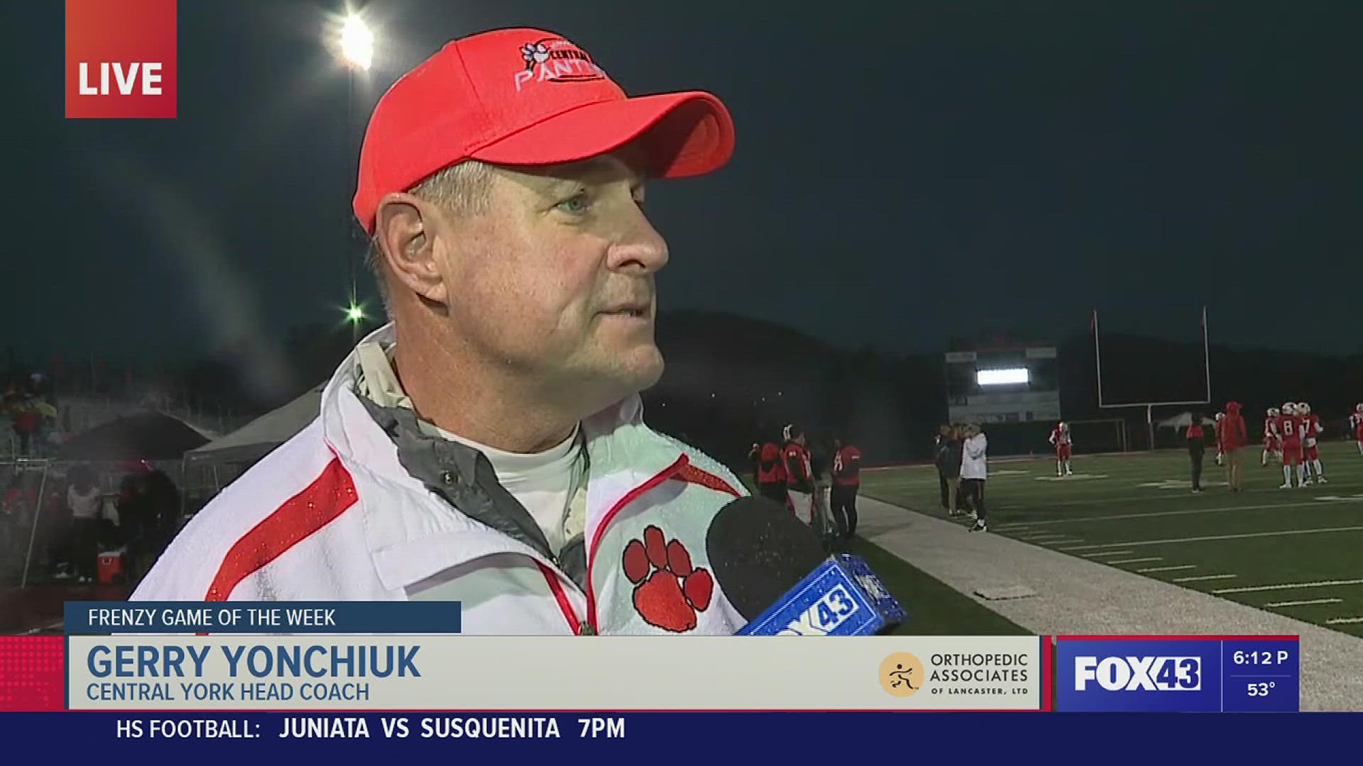 HSFF | Game of the Week: Coaches Interviews | fox43.com