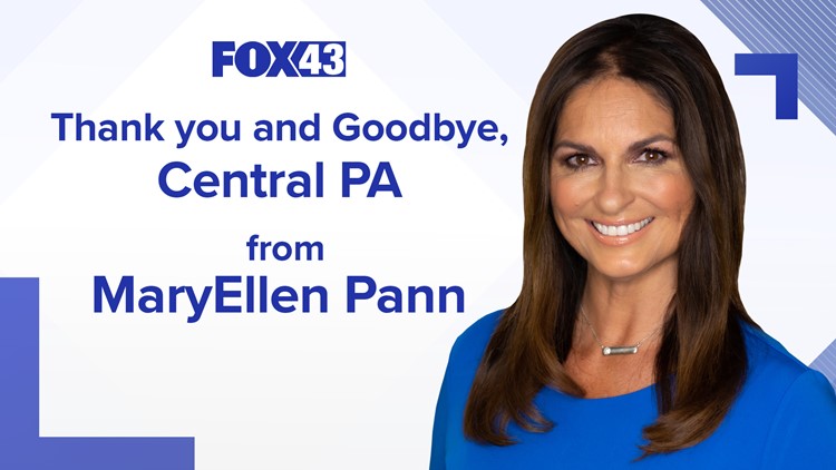 Thank you, and good bye Central Pa. from MaryEllen Pann | fox43.com