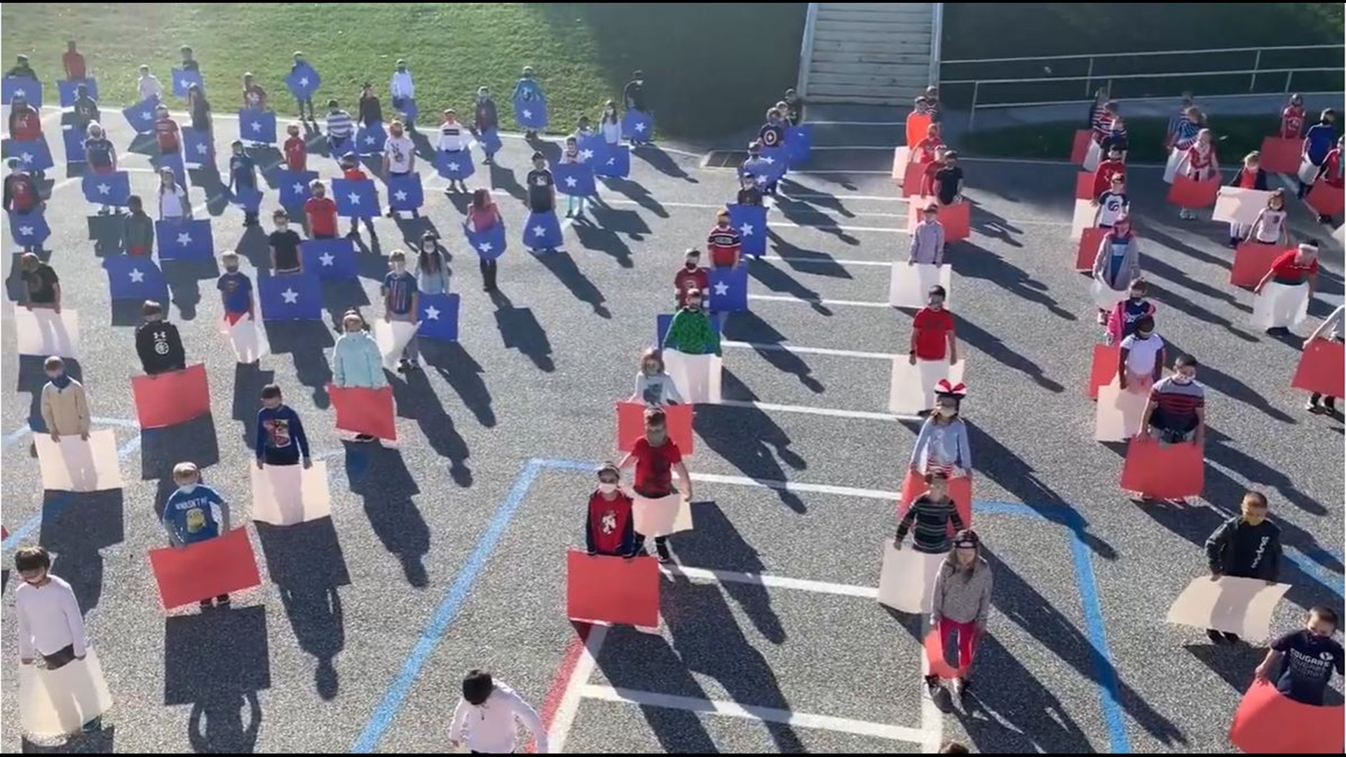 Ore Valley Elementary students create video to thank America's veterans ...