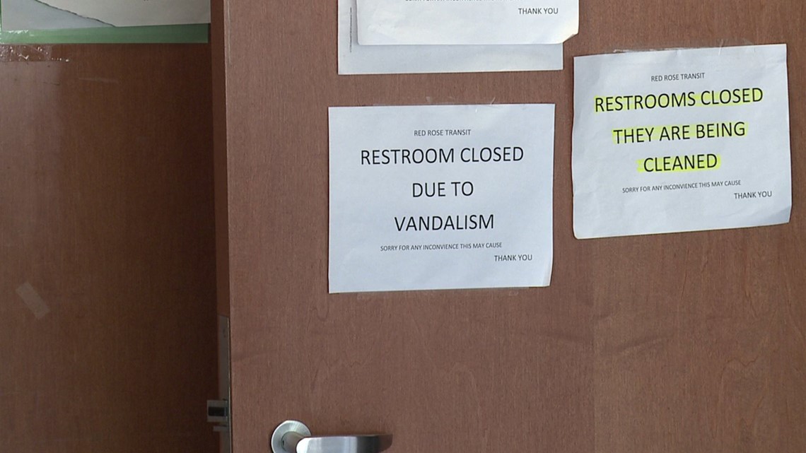 Someone smeared feces all over the walls of a public bathroom in ...
