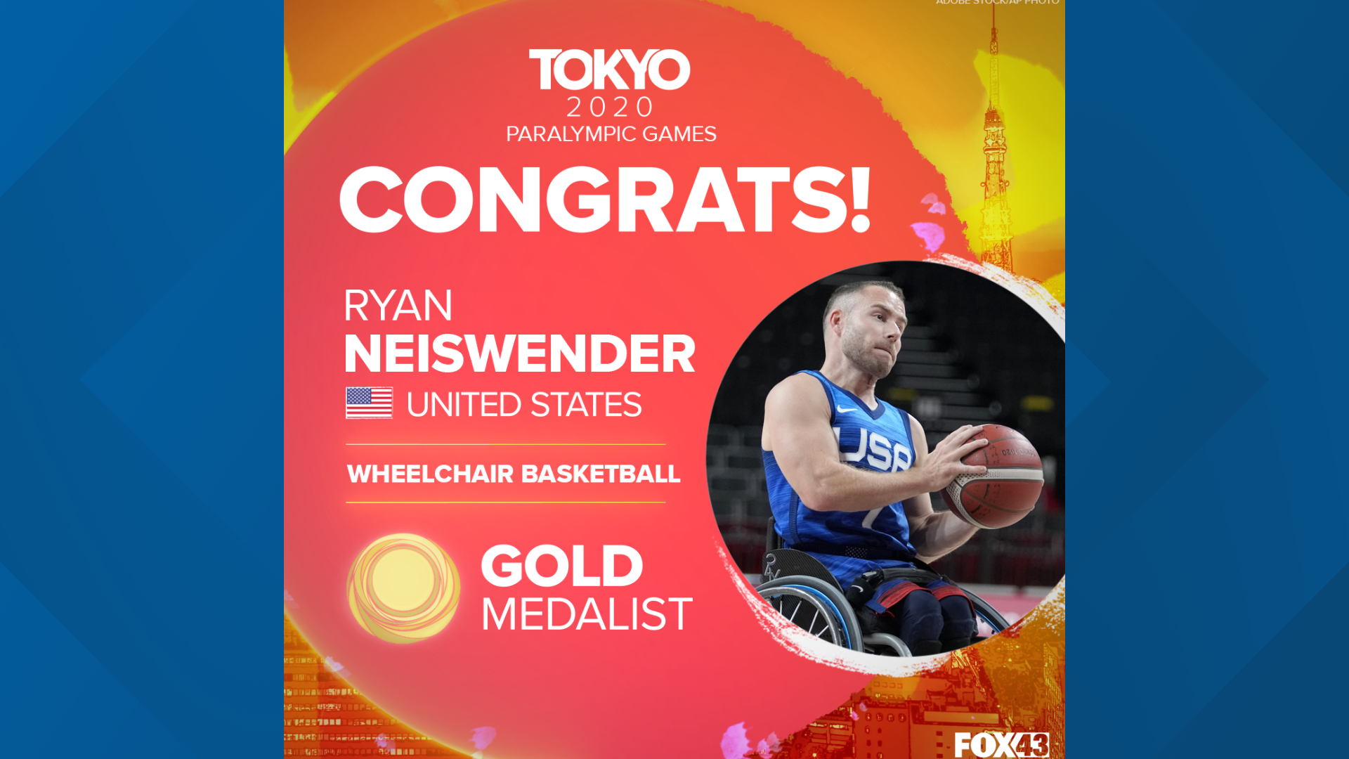 Lebanon native Ryan Neiswender wins gold with U.S. Paralympic Men's ...