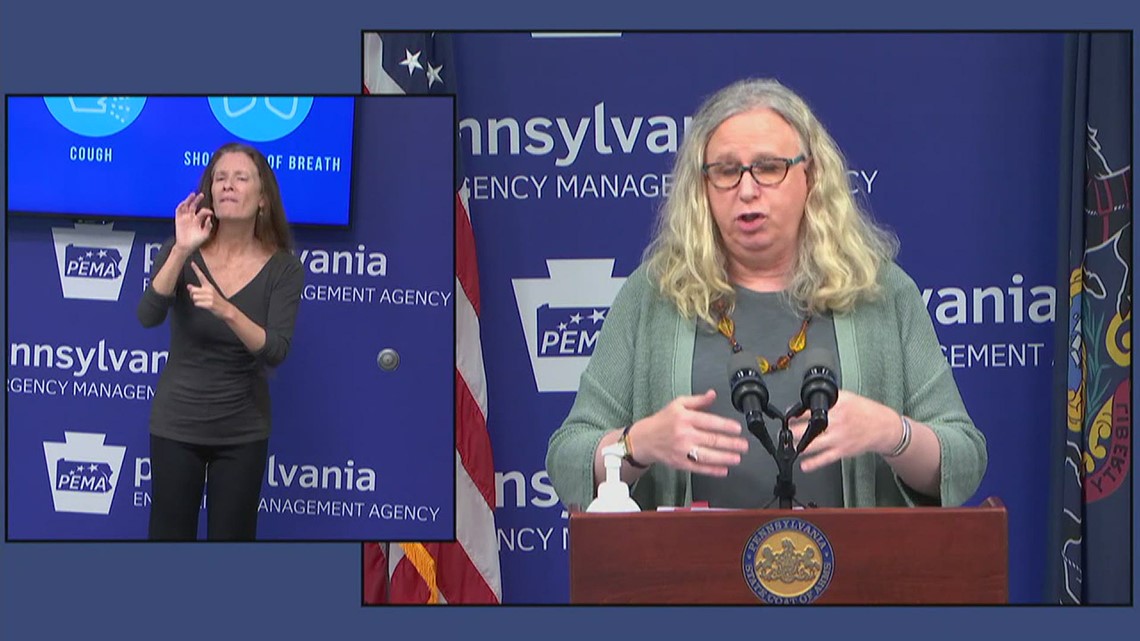 Gov. Tom Wolf, Secretary of Health Dr. Rachel Levine announce new COVID ...