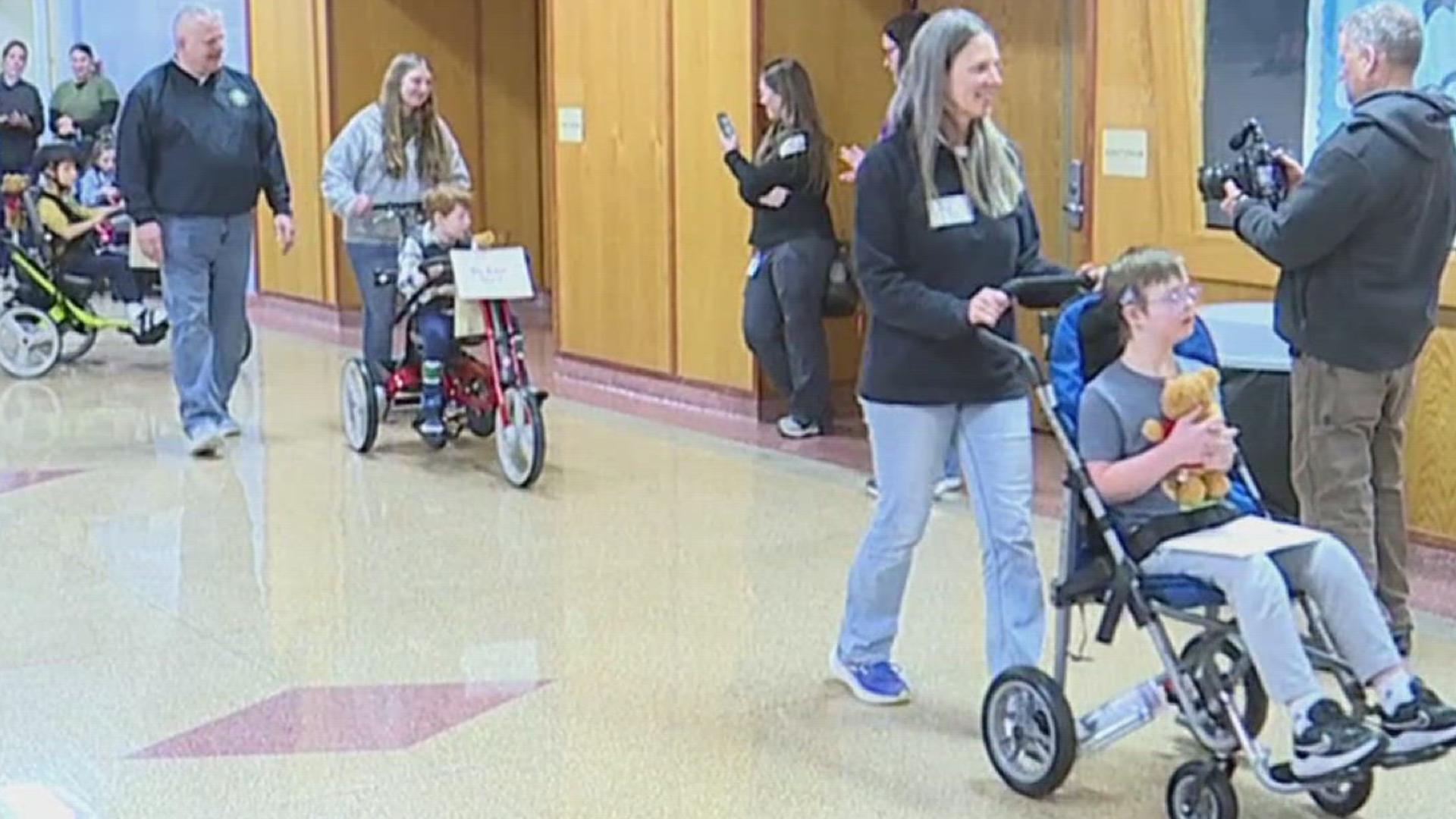 Charity delivers new mobility equipment to children with disabilities ...