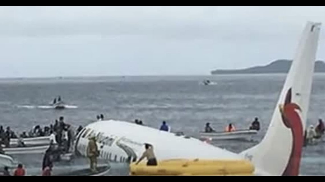 All passengers and crew survive Boeing 737 crash into the sea | fox43.com