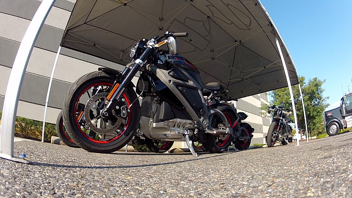 Taking a test ride on Harley-Davidson's first electric motorcycle ...