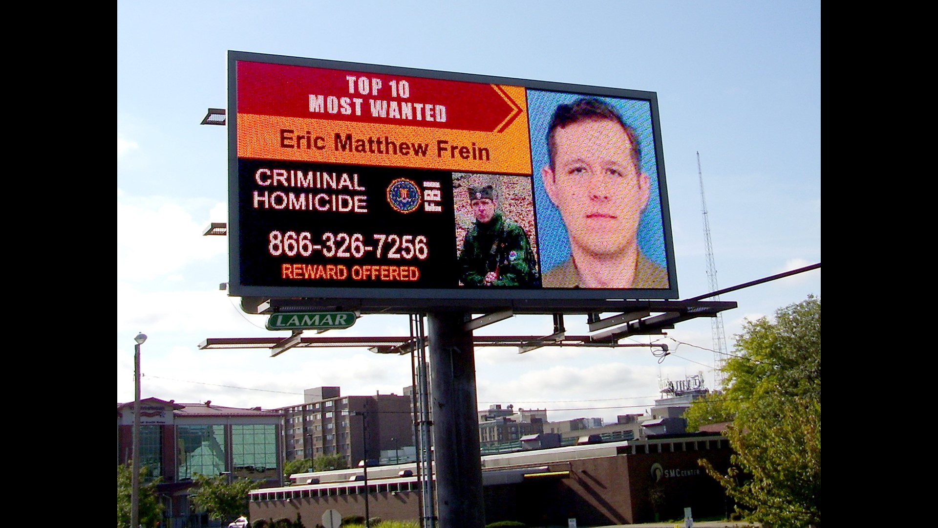 Digital billboards assist in manhunt for cop killer Eric Matthew Frein ...