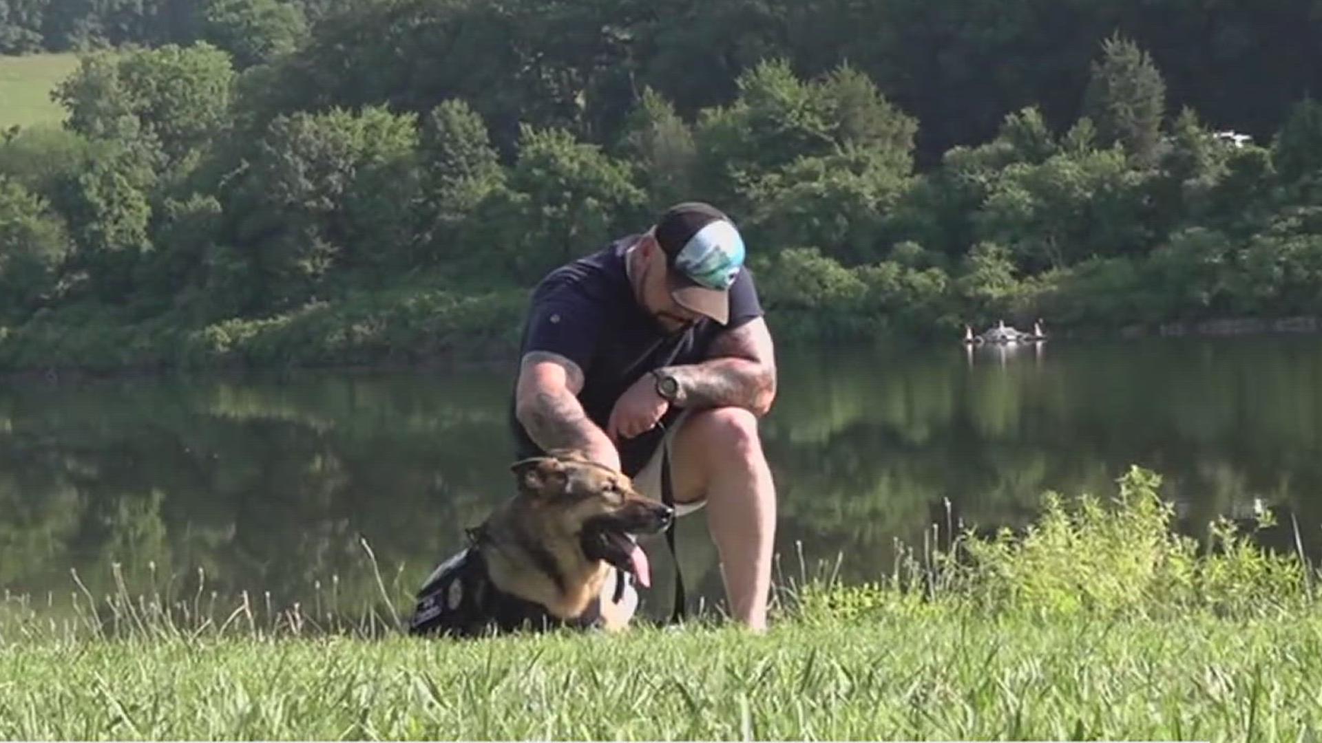 Retired K-9's journey from service to battling cancer | On the Bright Side | fox43.com
