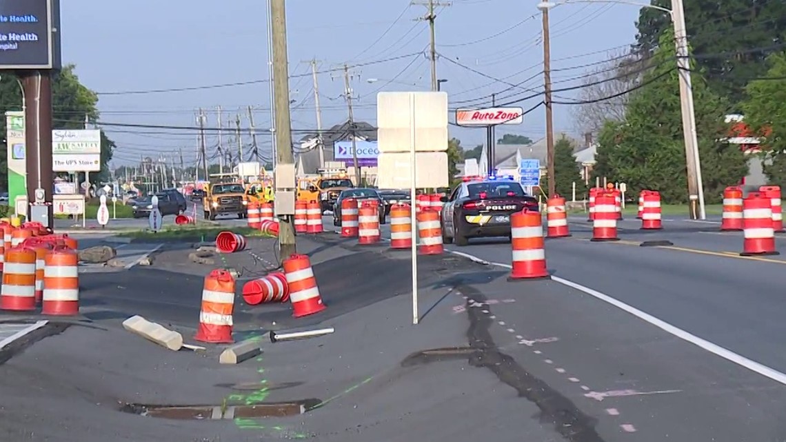 Route 422 to remain closed for several weeks due to underground void ...