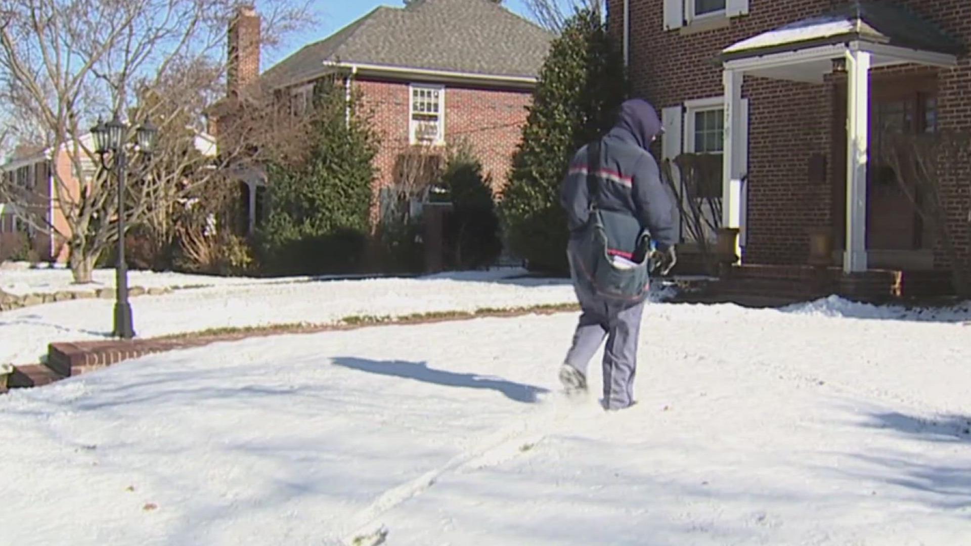 Mail carriers brave the bitter cold in south-central Pa. | fox43.com