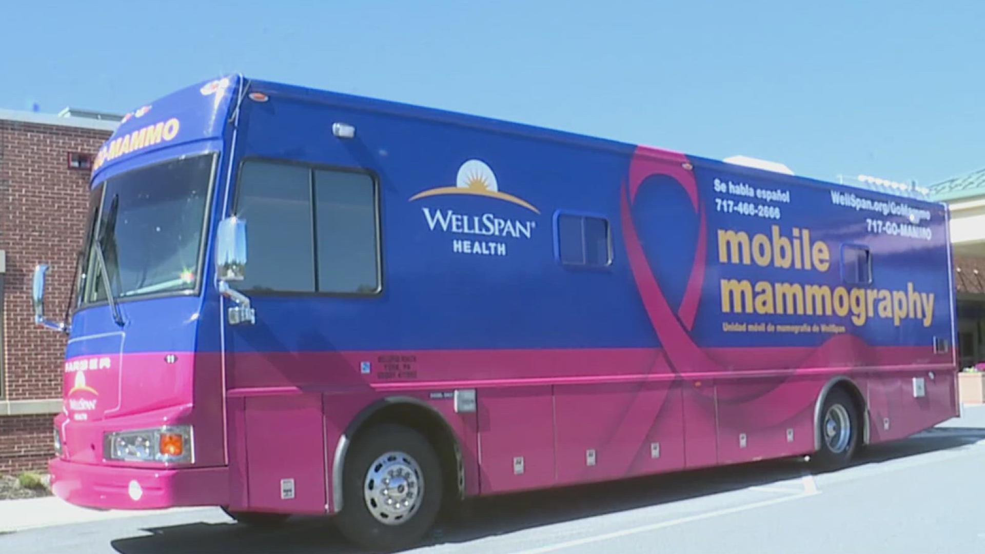 WellSpan starts up mobile mammogram unit for October | fox43.com