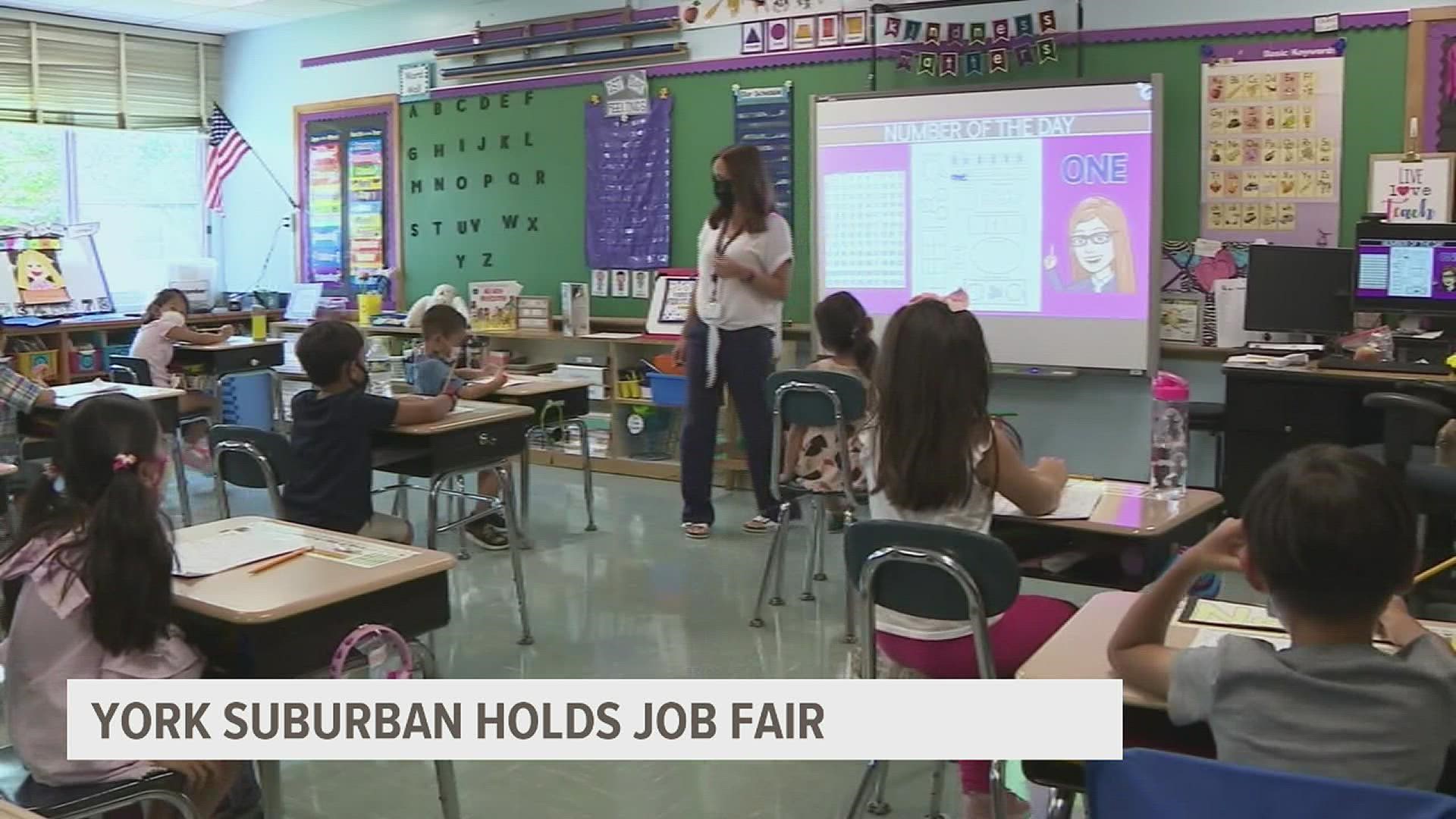 Amid Nationwide Teacher Shortage York Suburban School District Holds
