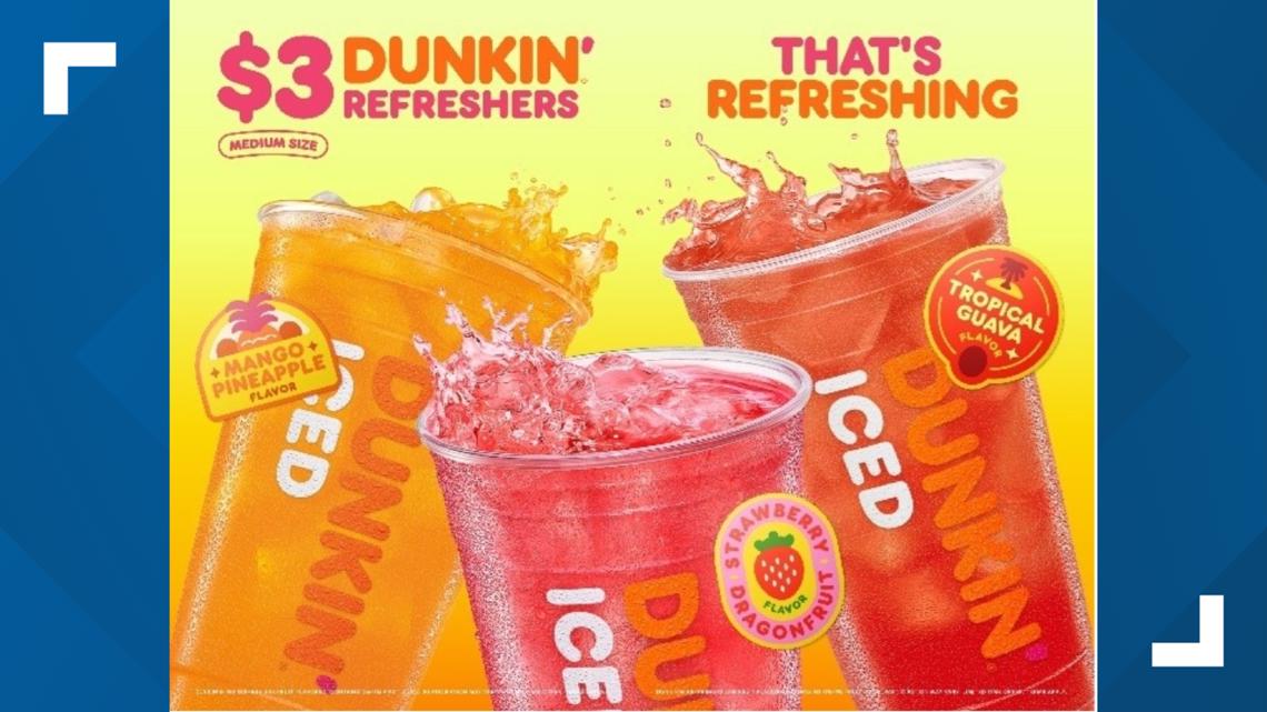 Dunkin' Offers $3 Refreshers on Memorial Day | fox43.com