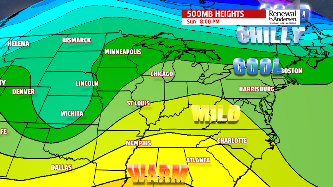 Mild but dry start to the week before rain chances briefly return ...
