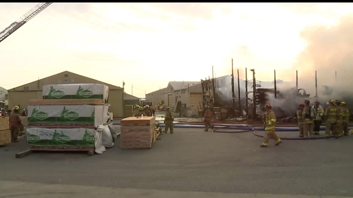 One employee “severely burned” following storage building fire | fox43.com