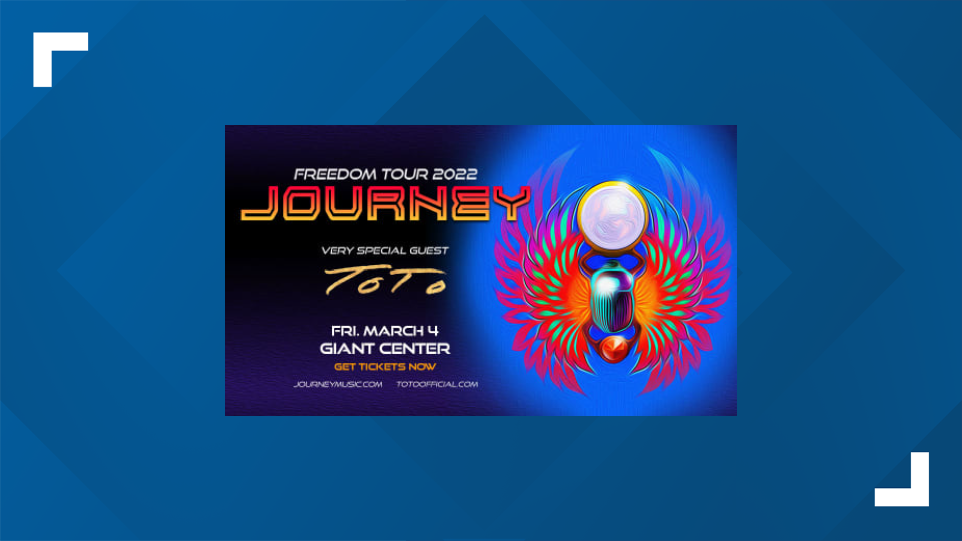 Legendary rockers Journey will perform in Hershey's Giant Center on March 4 | fox43.com