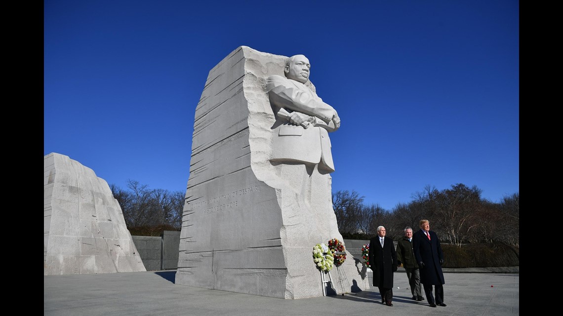 President Trump commemorates Martin Luther King Jr. Day with memorial ...