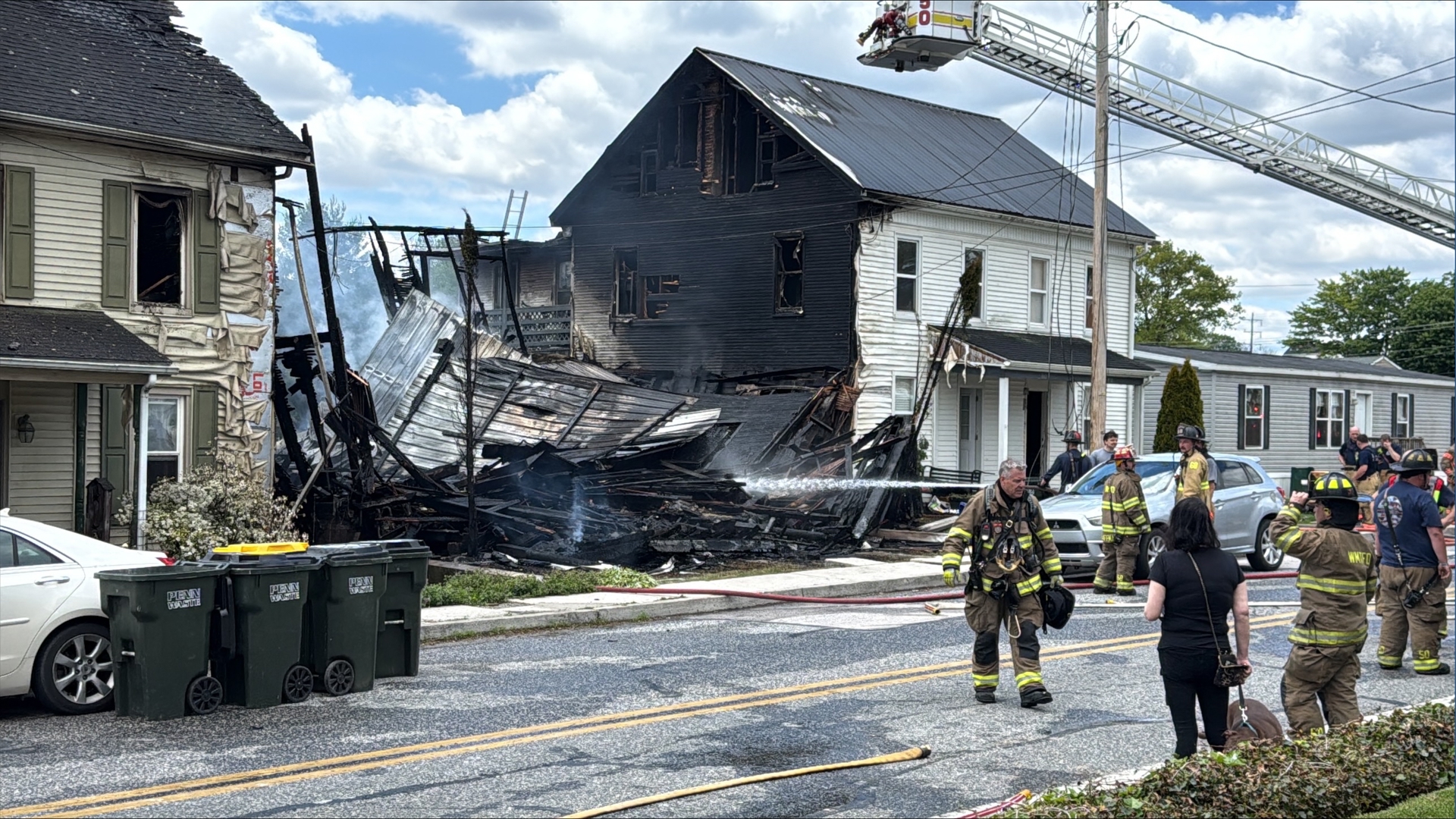 Crews respond to 3-alarm house fire in West Manchester Township, York ...