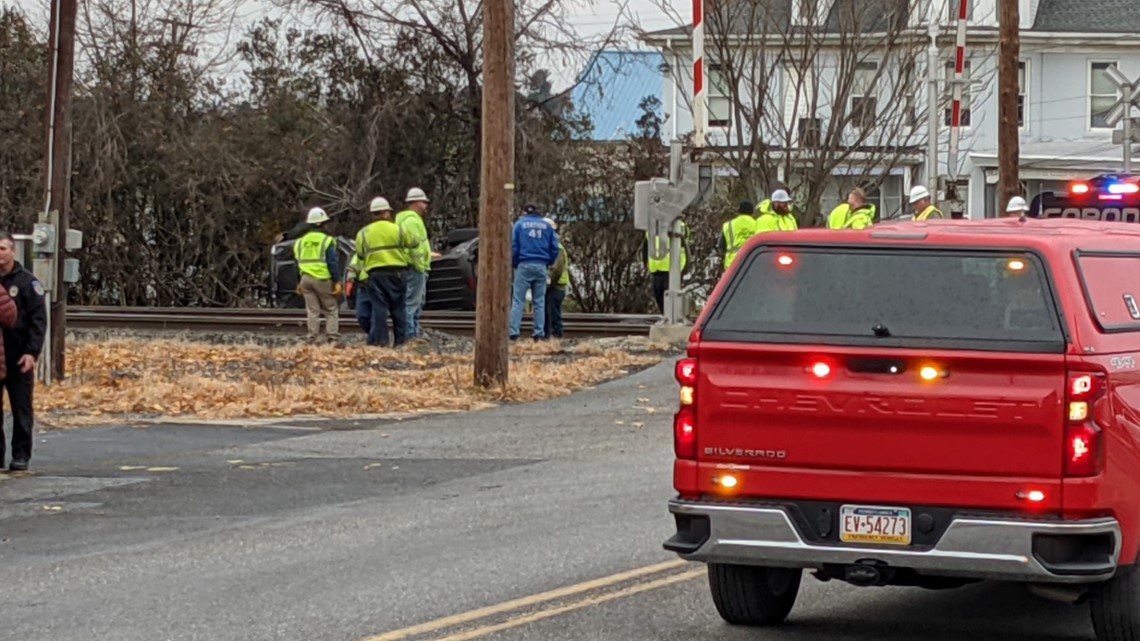 Deadly crash involving train closes two roads in Lebanon County | fox43.com