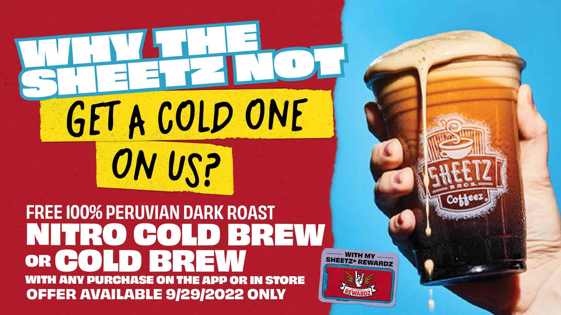 Free cold brew coffee offered Sept. 26 at Sheetz | fox43.com