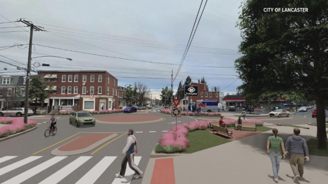 Construction starts on Plum Street roundabout in Lancaster | fox43.com
