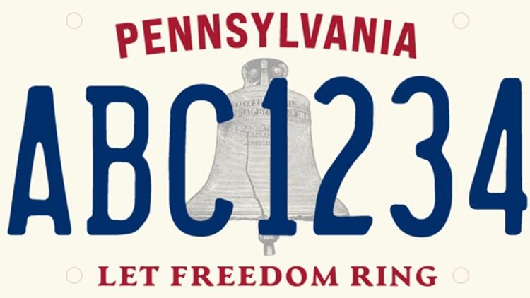 How to get the new Pa. license plate for America's 250th birthday ...