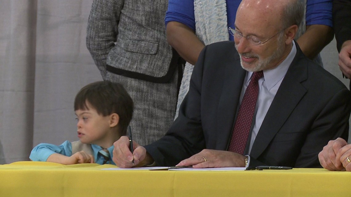 Governor Wolf signs legislation to help people with disabilities ...