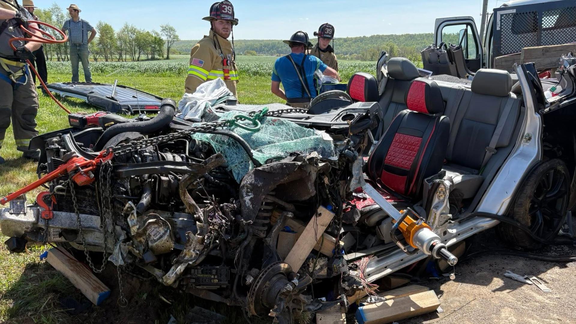 Lancaster County crash sends two to hospital | fox43.com