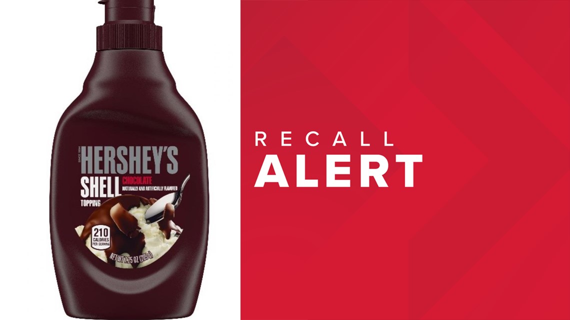 Hershey’s Chocolate Shell Topping recalled due to undeclared allergen ...
