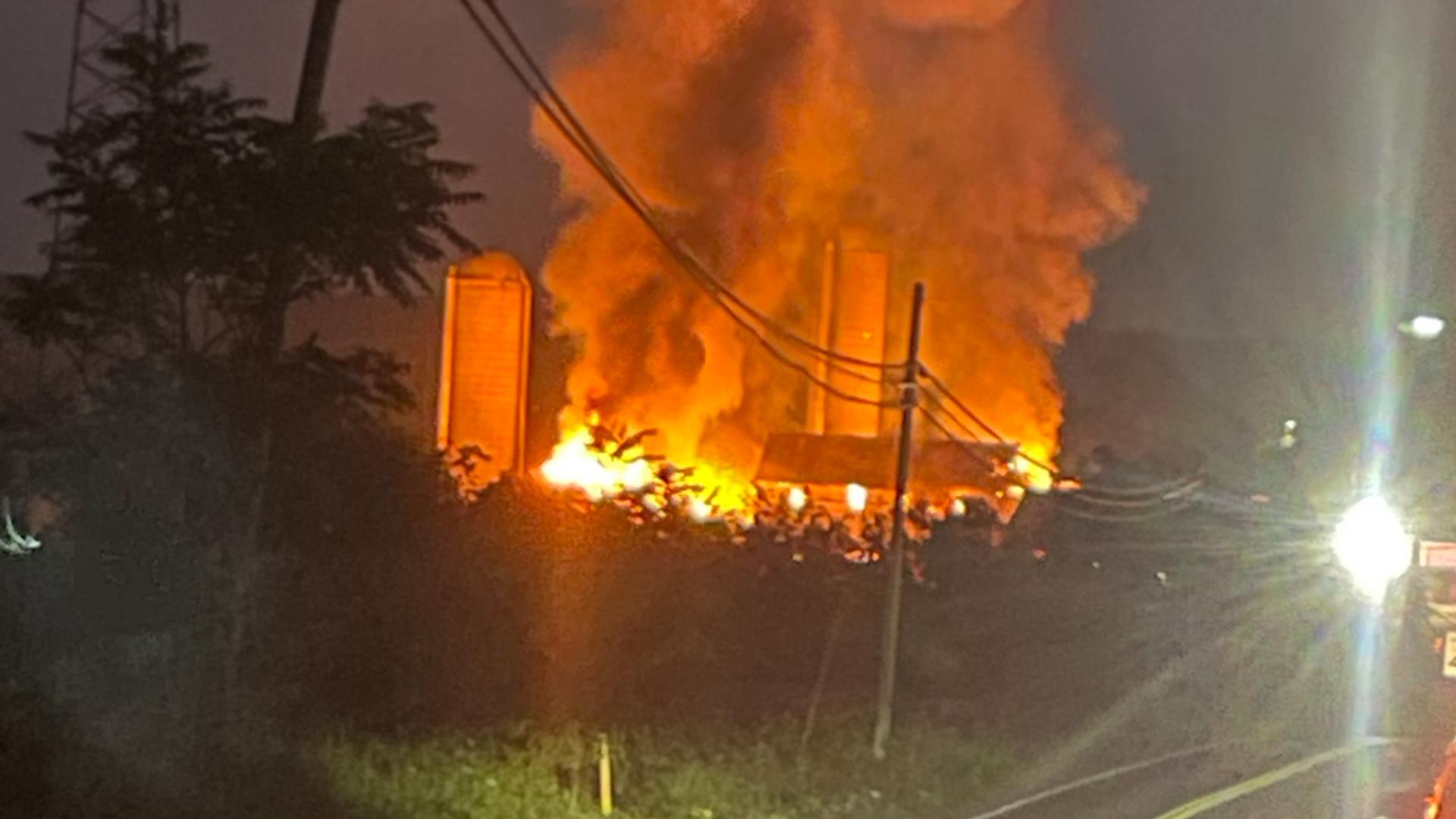 Crews respond to silo fire in Lebanon County | fox43.com