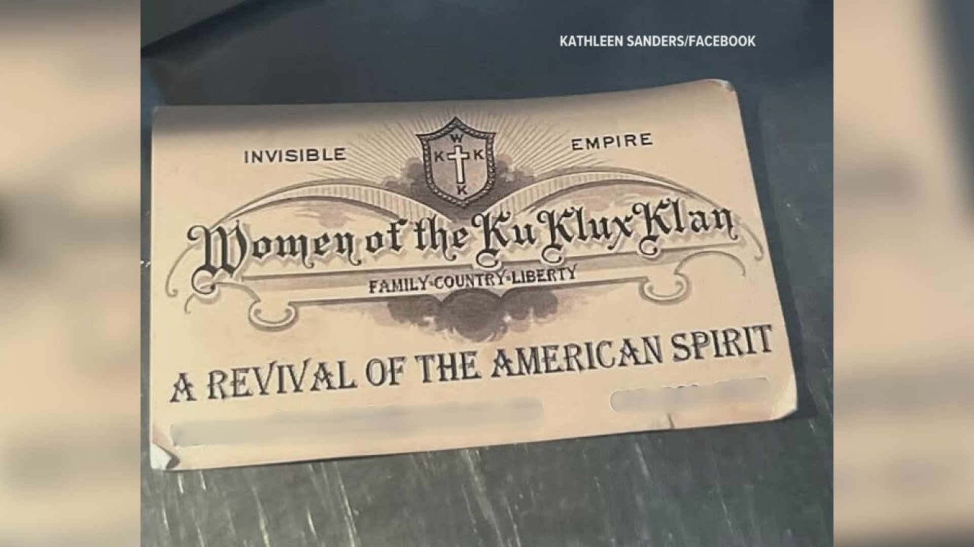 Women of the KKK cards distributed at Mechanicsburg Halloween parade ...