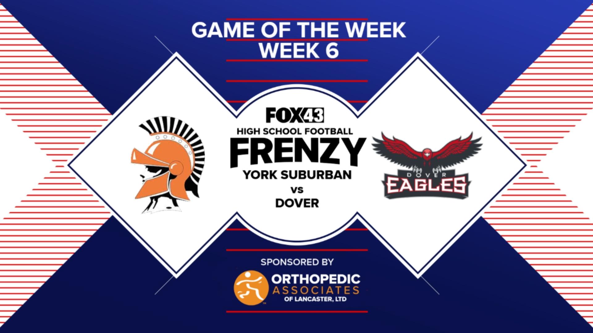 York Suburban at Dover | FOX43 High School Football Frenzy Game of the ...