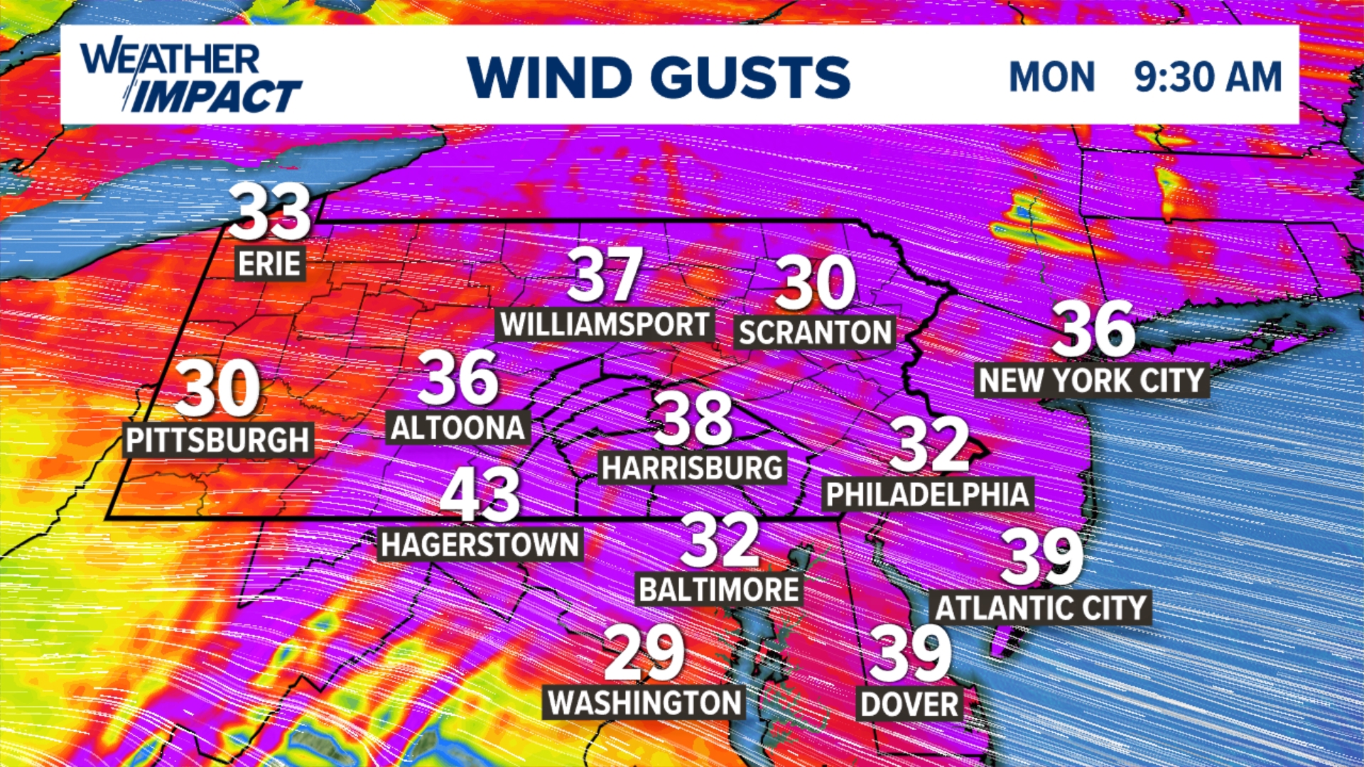 Weather Impact Alert | High Wind Warning for 40-60 mph gusts | fox43.com