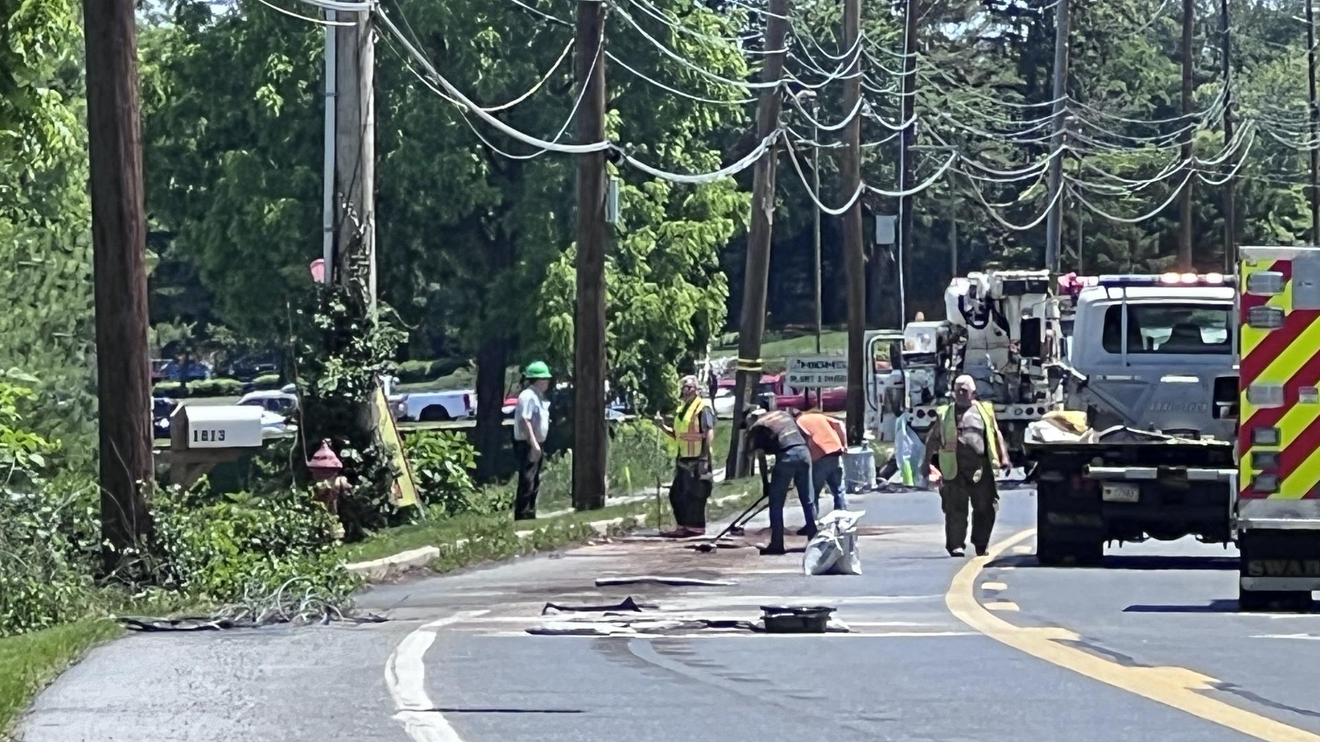 Customers lose power after car hits telephone poles along Route 340 ...