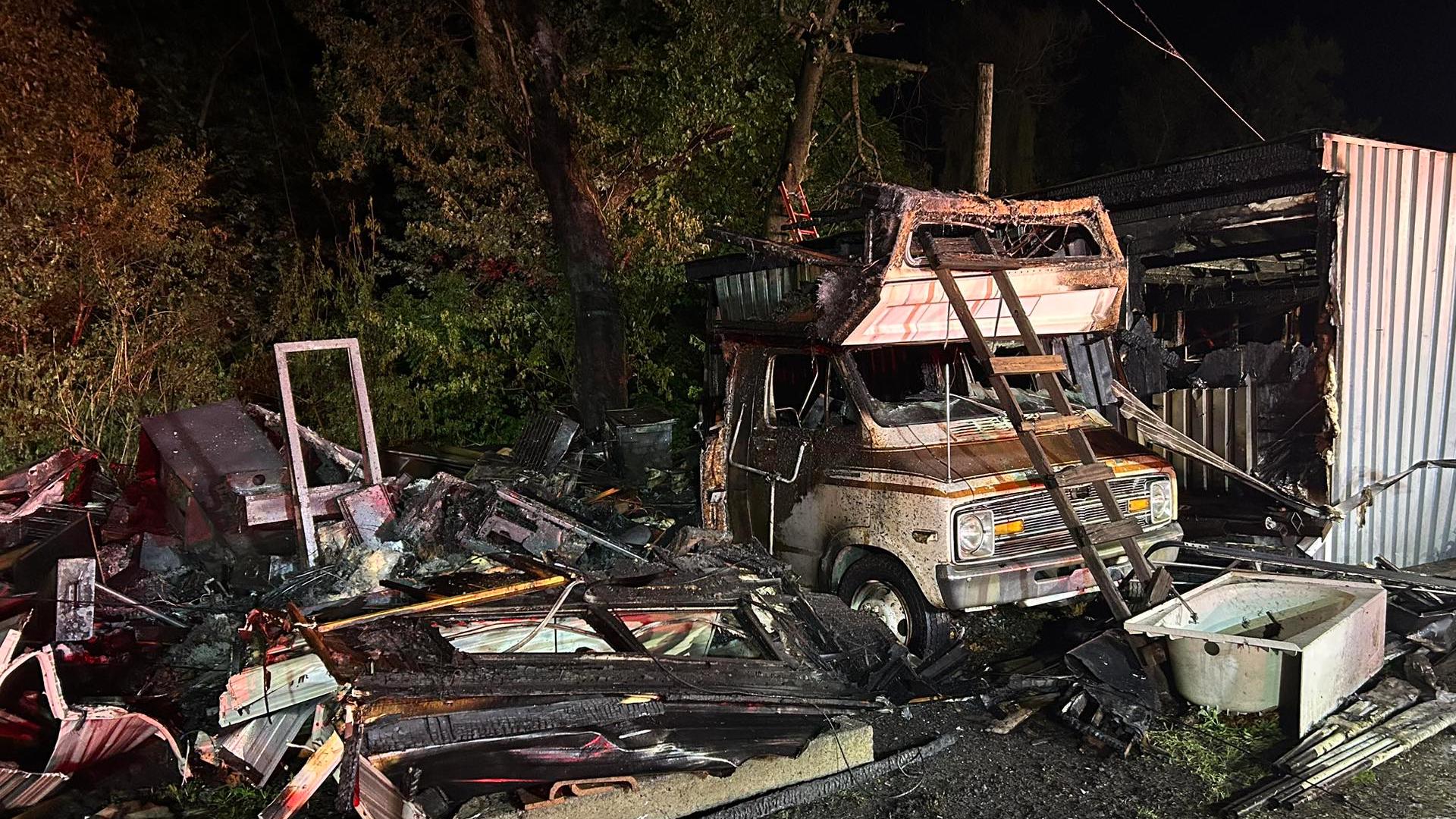 Red Cross requested after camper fire spreads to garage | fox43.com