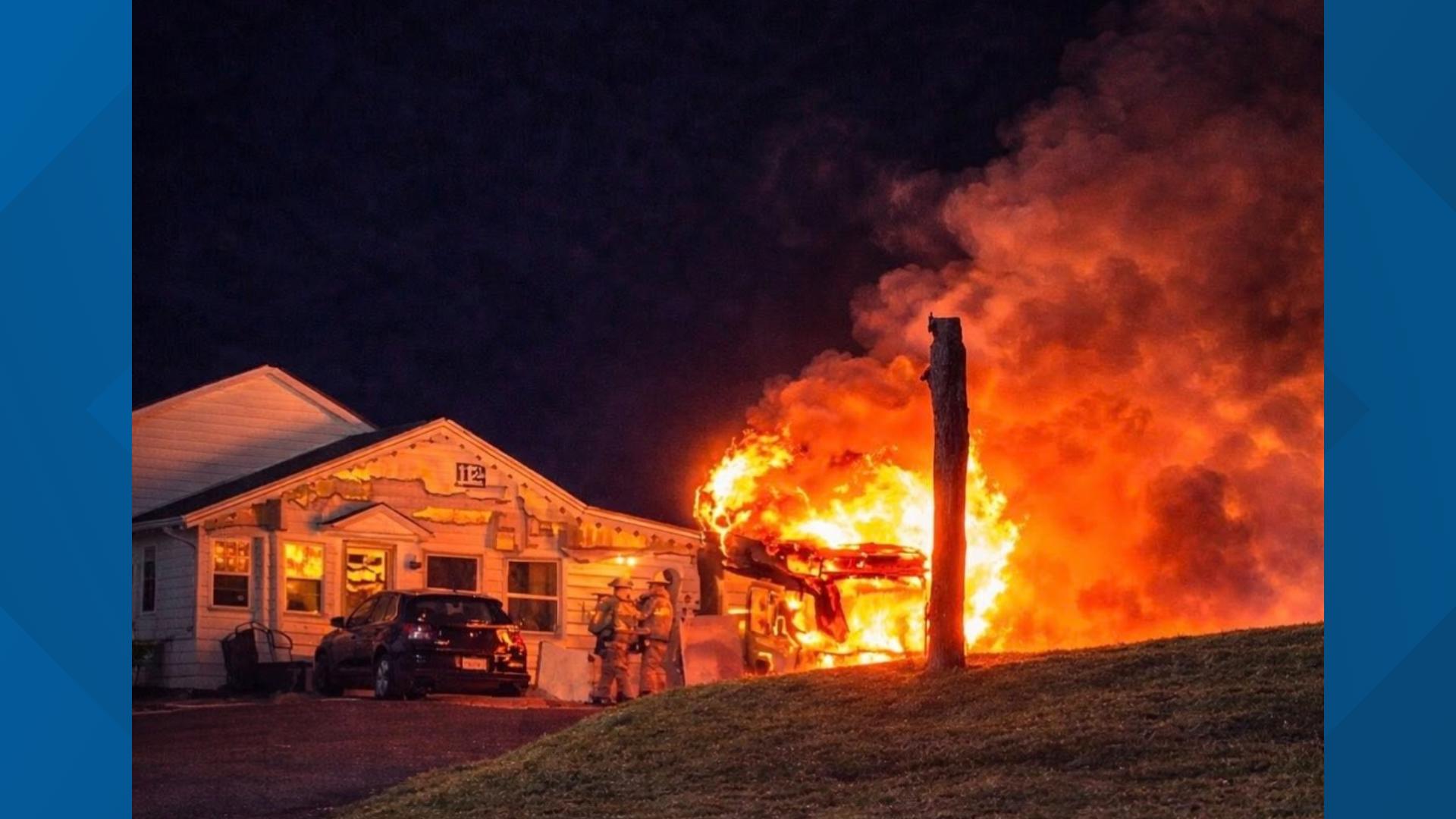 RV destroyed, home damaged in early morning Juniata County fire | fox43.com