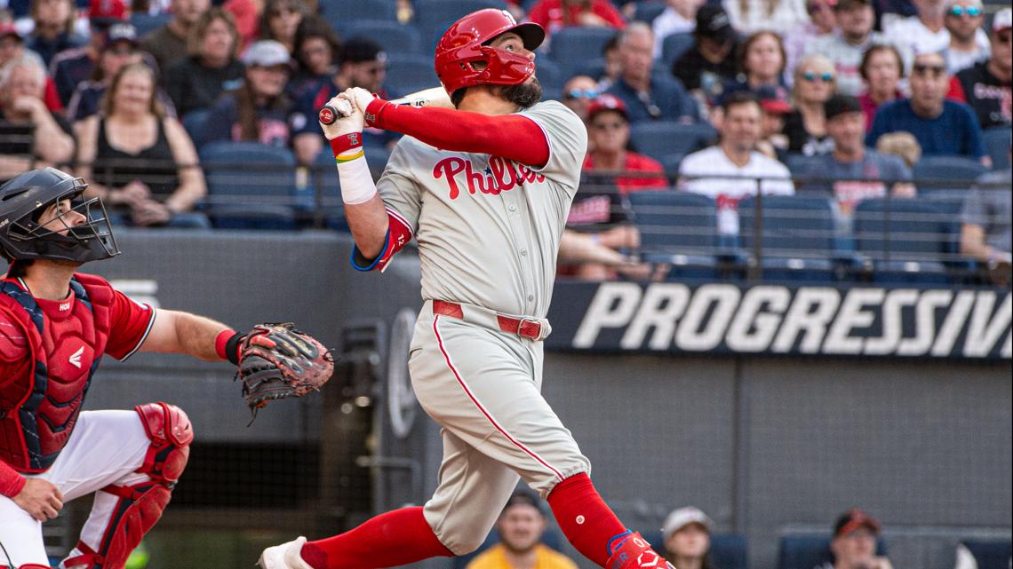 Schwarber's on-base streak for Phillies is longest in the majors since ...