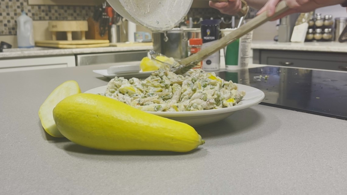 Lemon ricotta pasta with yellow squash | Seasonal Servings | fox43.com