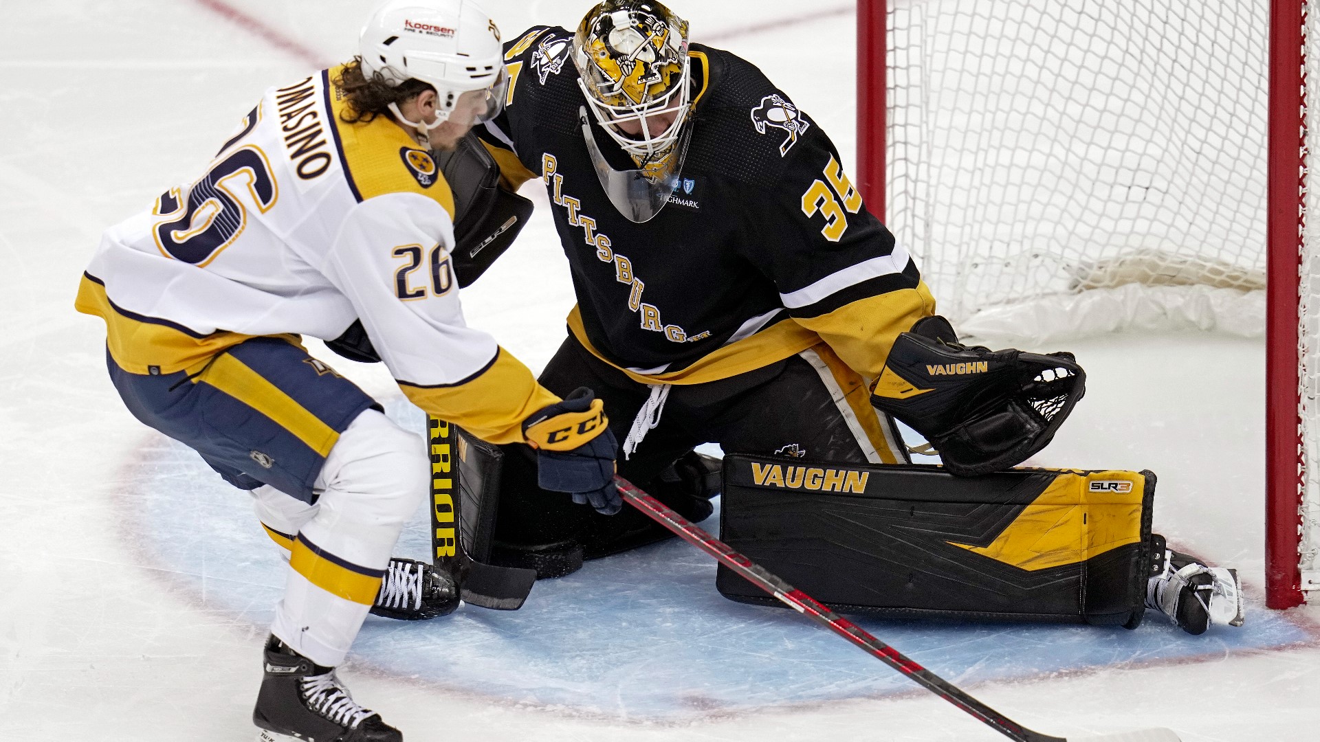 Penguins bring back goalie Jarry on a five-year deal, lure defenseman ...