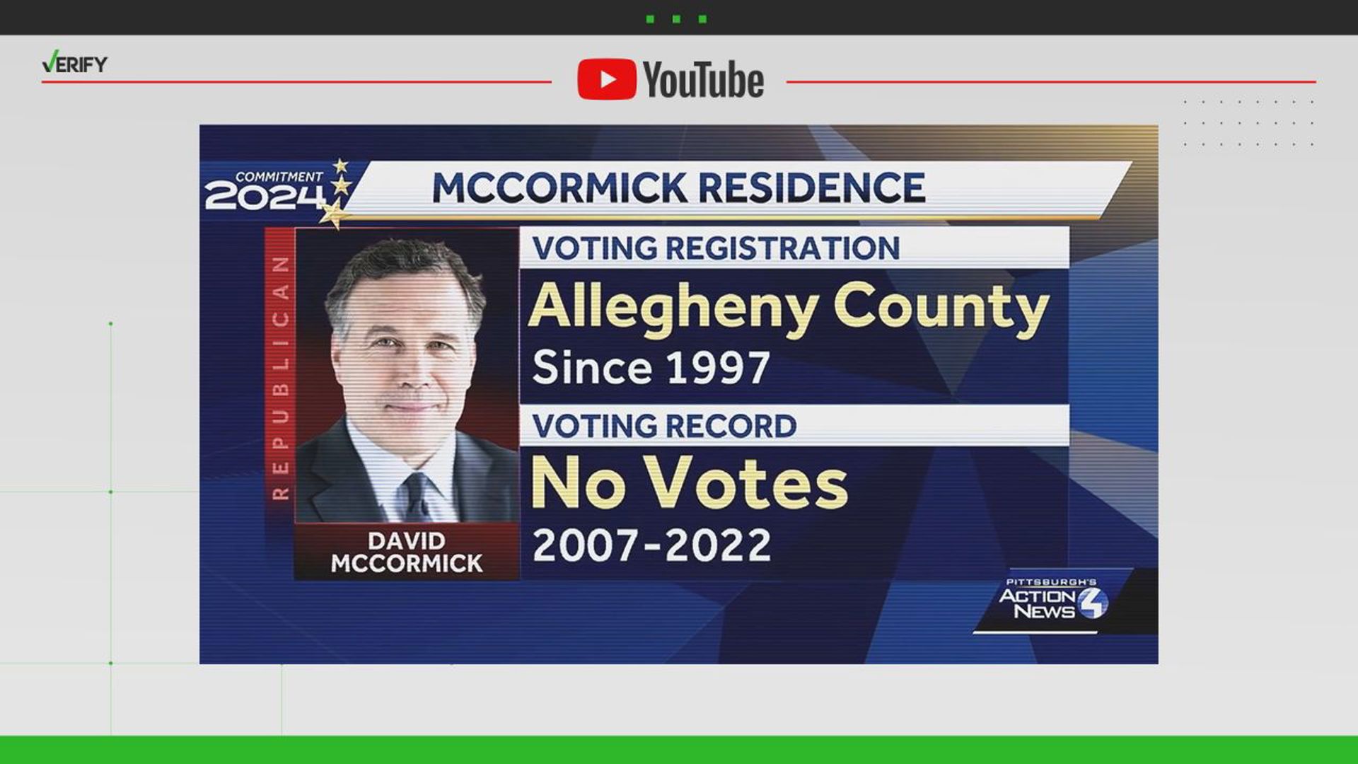 Dave McCormick went 15 years between votes | fox43.com