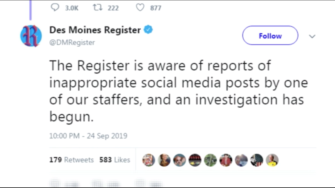 Reporter who exposed racist tweets no longer at the paper after readers ...