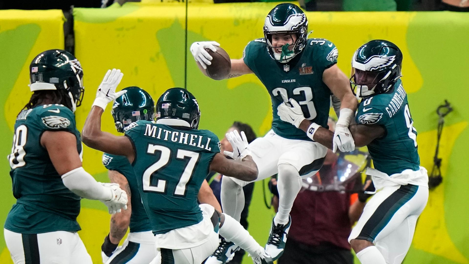 Cooper DeJean scores first birthday TD ever in the Super Bowl ...