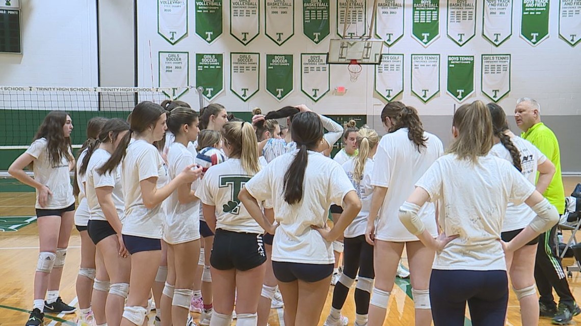 Trinity girls volleyball set to claim state title in historic way | fox43.com