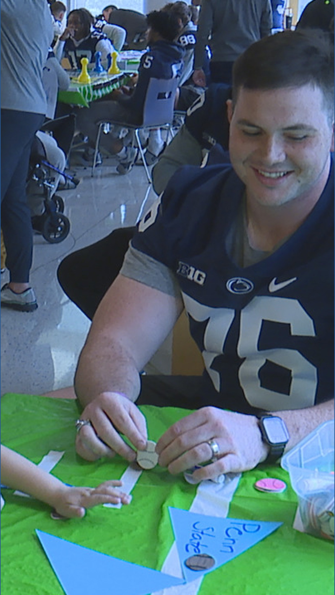 Penn State players bond with kids at children's hospital | fox43.com