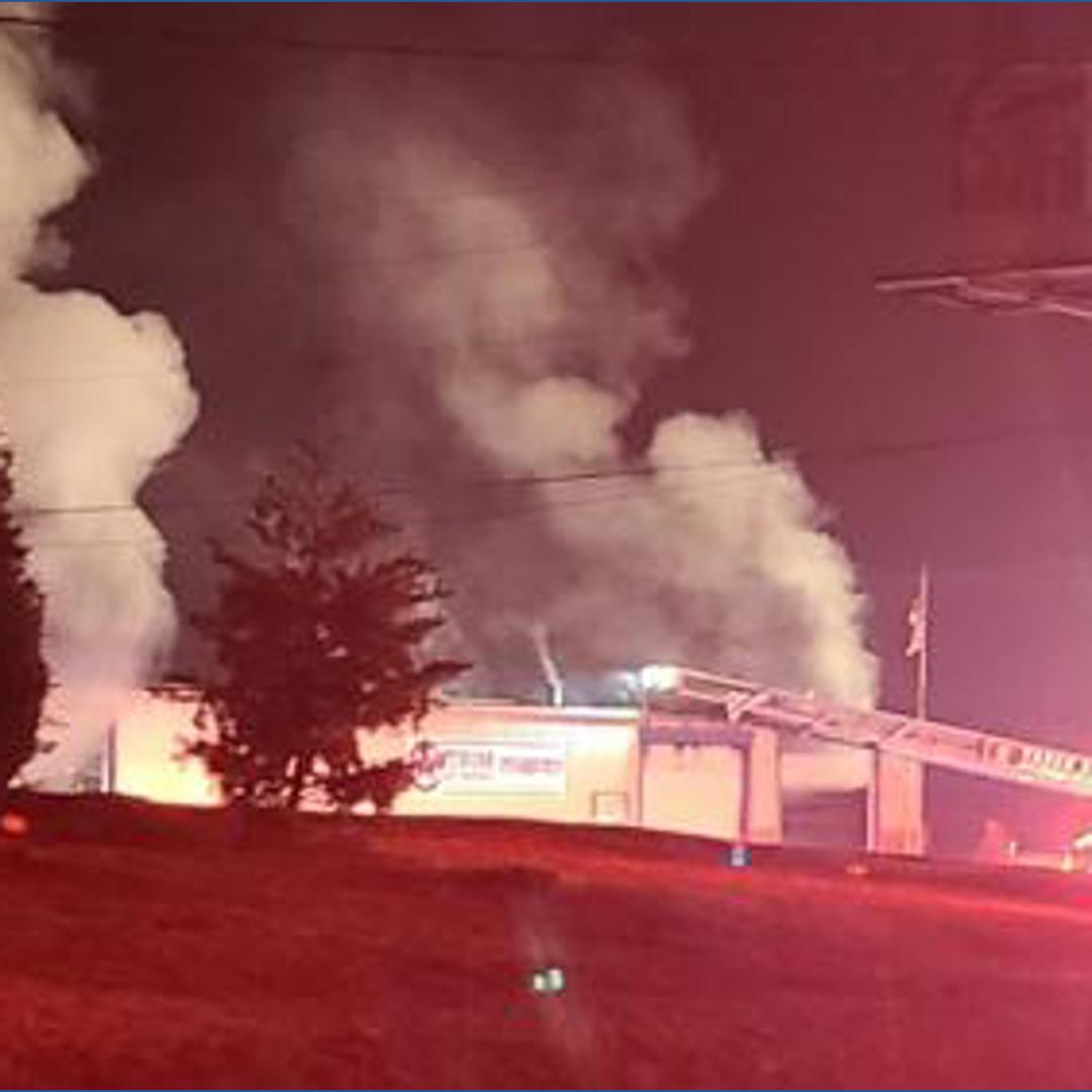 Fire at truck repair shop shuts down stretch of road in Franklin County ...