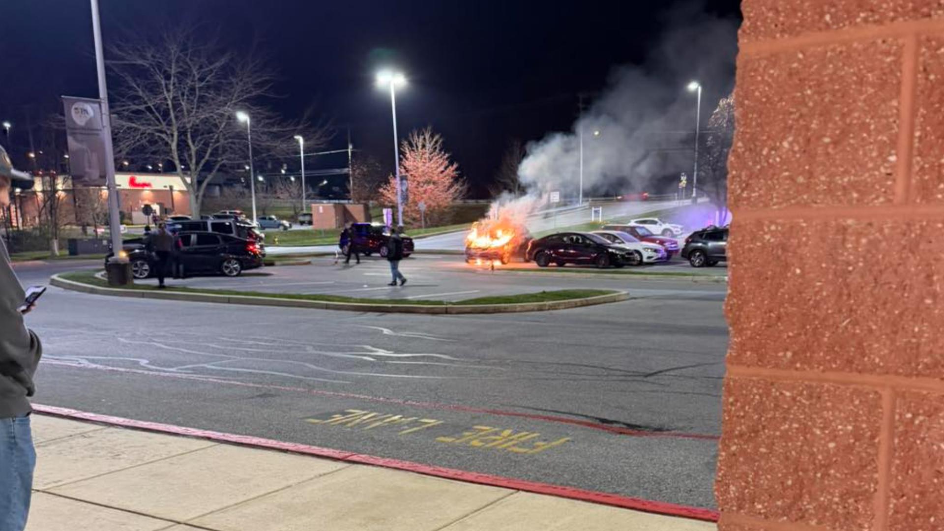 After a family's car was engulfed in flames, this officer went above ...
