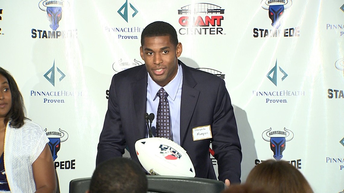 Marques Colston shuts down Harrisburg Stampede indoor football team ...