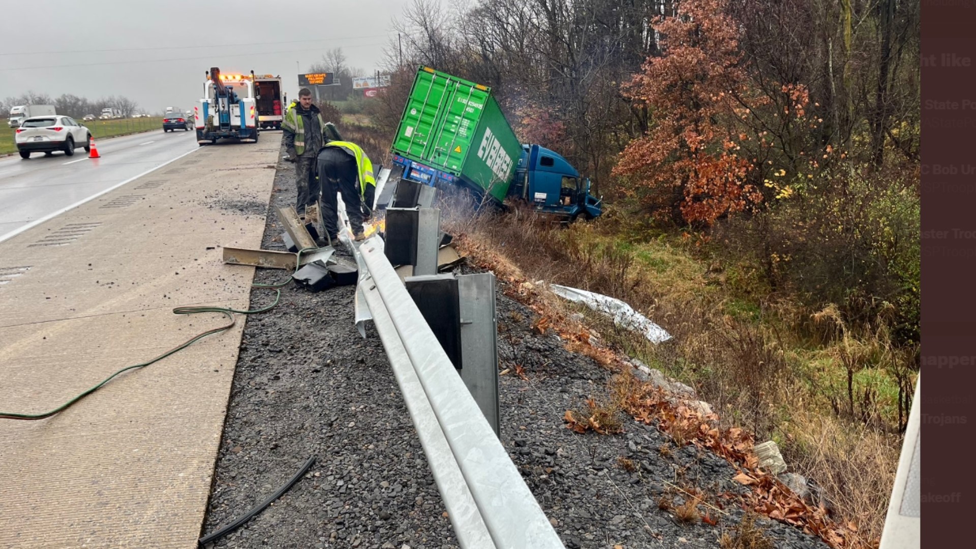 Police close portion of I-81 following tractor trailer crash | fox43.com